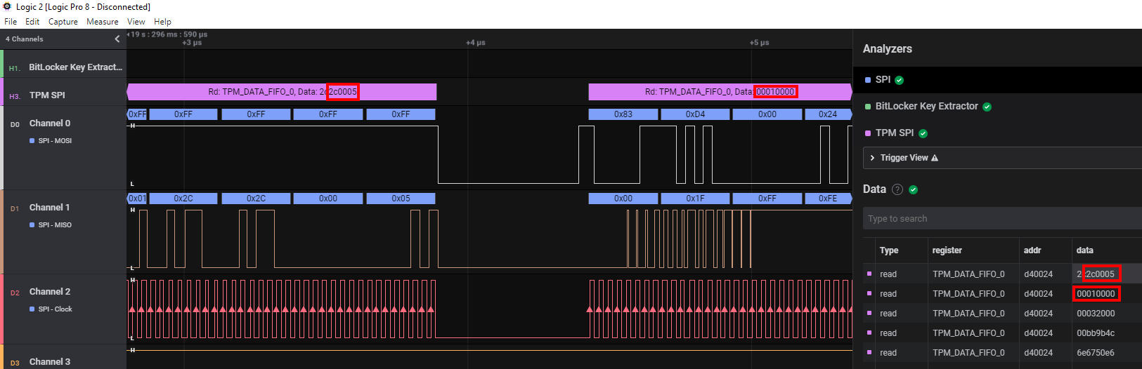 Logic Analyzer | NSIDE ATTACK LOGIC